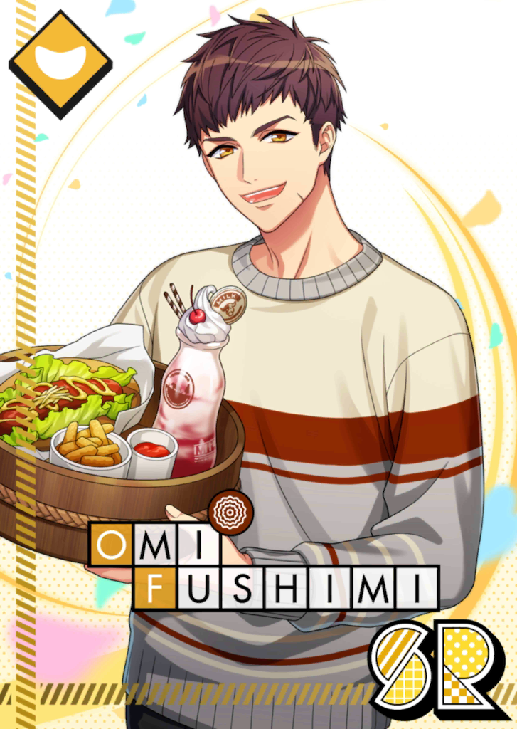 File:(Kitsune Waiter) Omi Comedy SR.png - A3! Wiki