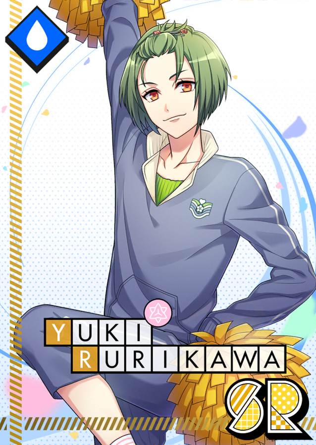 File:(Full-Power Cheerleader) Yuki Serious SR.png - A3! Wiki
